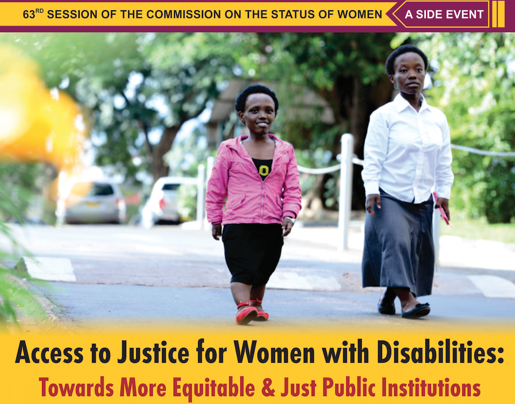 63rd CSW Parallel Event - Access to Justice for Women with Disabilities ...